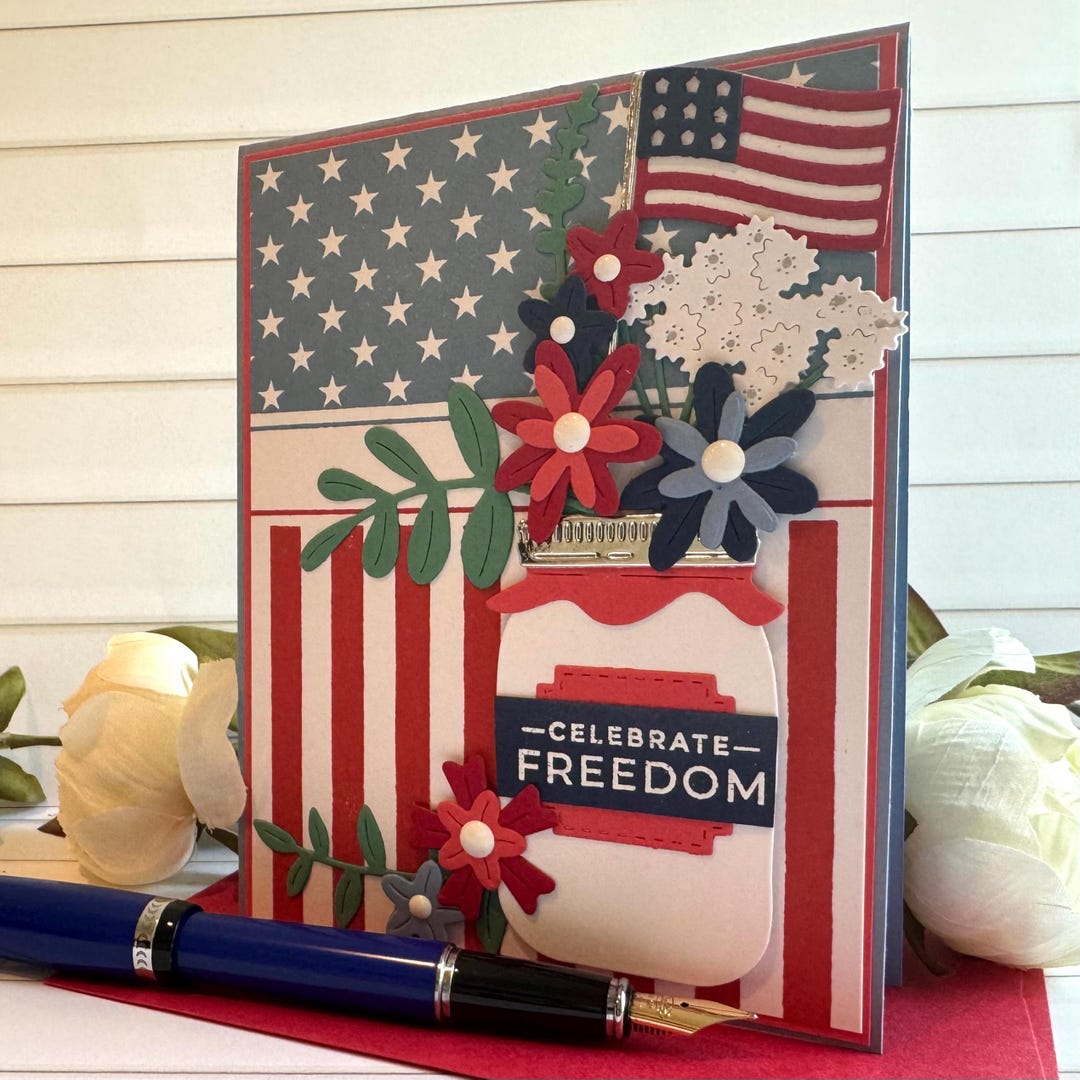 Patriotic Greeting Card for Fourth of July, Memorial Day, or Veteran's ...