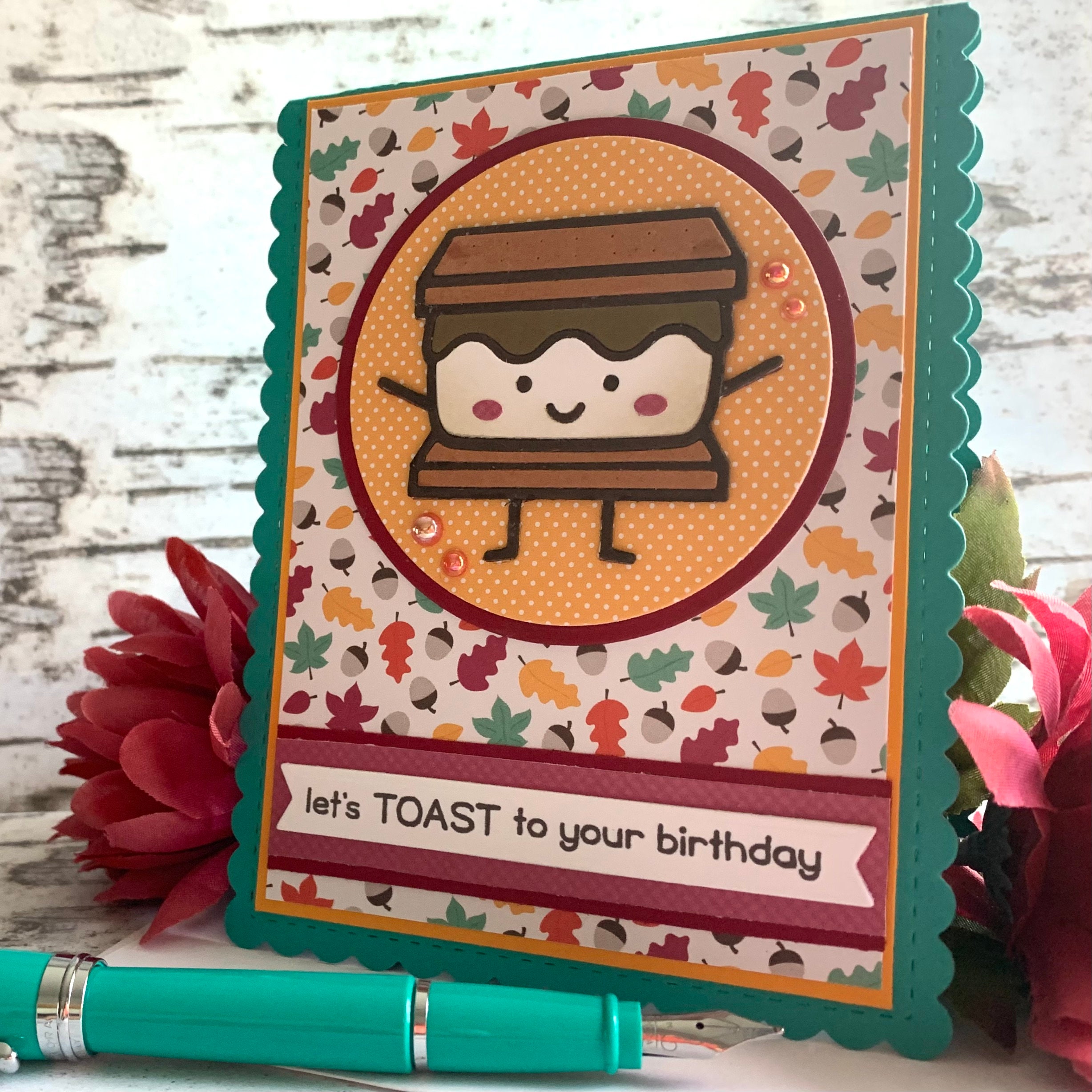 S'more Birthday Card - Entirely Handmade Birthday Greeting Card ...