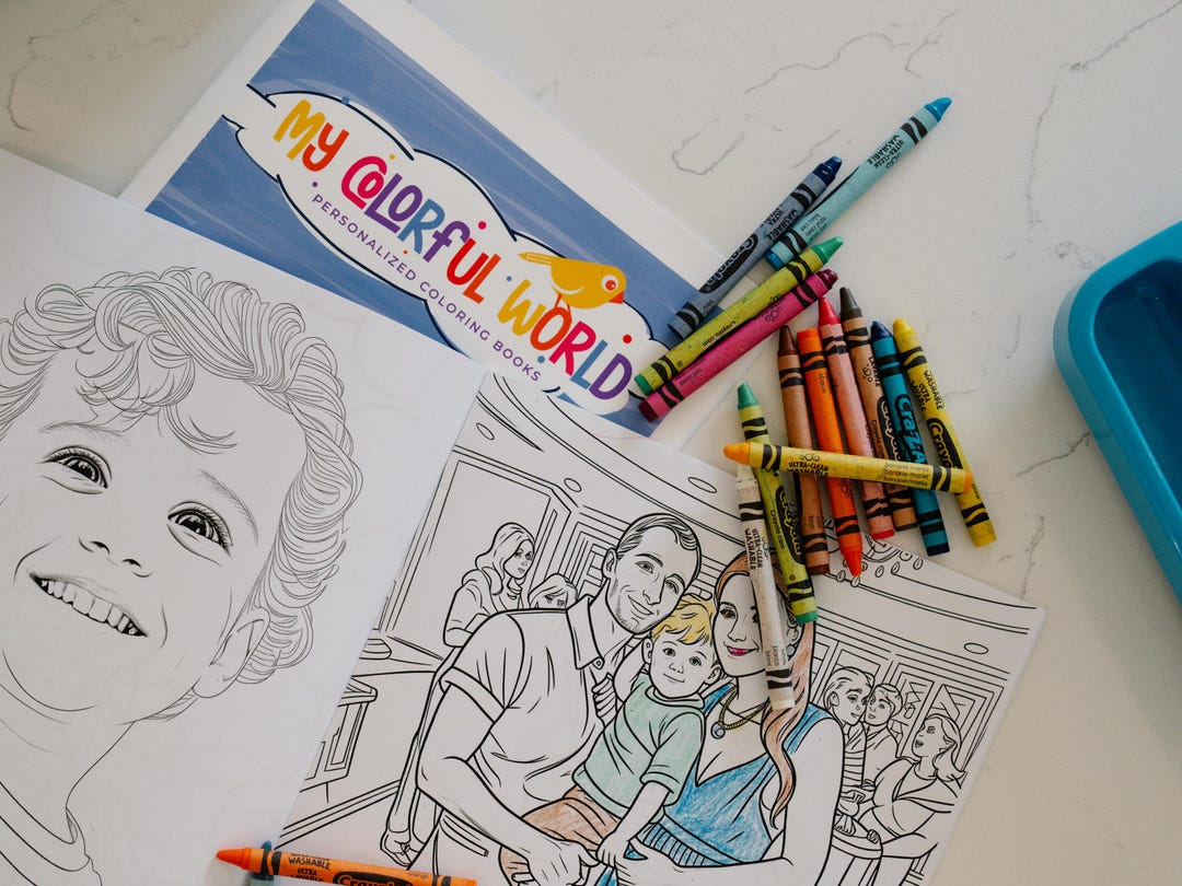 Personalized Coloring Book for Kids – Turn Your Child’s Photos Into Fun ...