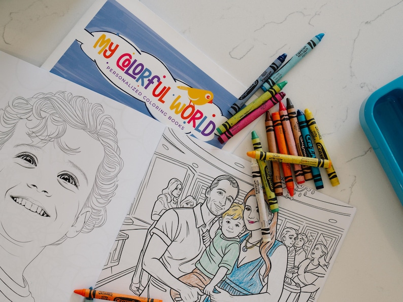 Custom Photo Coloring Book – Personalized Coloring Book for Adults ...