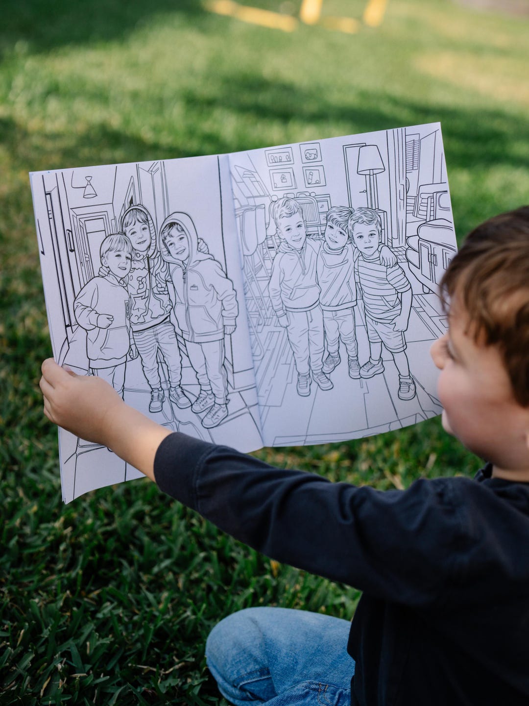 32pg Personalized Coloring Book - Turn Your Photos Into Coloring Books ...