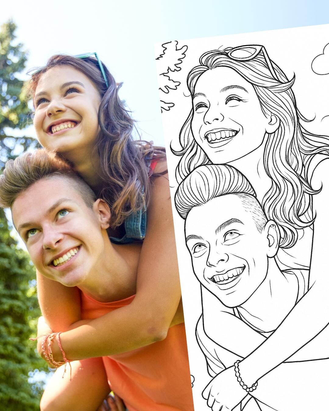 Custom Photo Coloring Book – Personalized Coloring Book for Adults ...