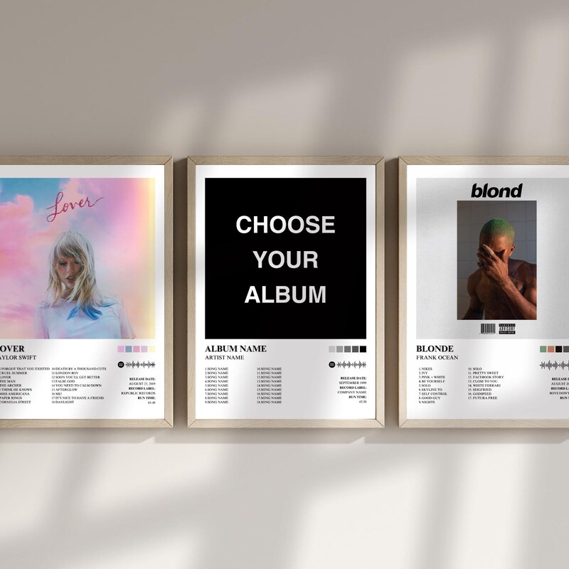 Music Album Posters - Etsy