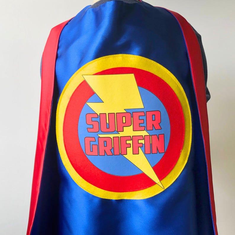 Personalized Superhero Cape for Kids, Full Name Cape, Kids Costume ...
