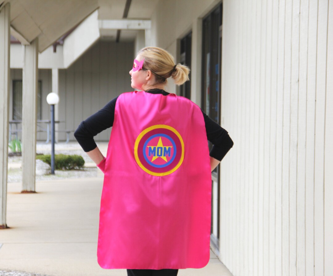 Customized and Personalized MOM or DAD SUPERHERO Cape - Adult Super ...
