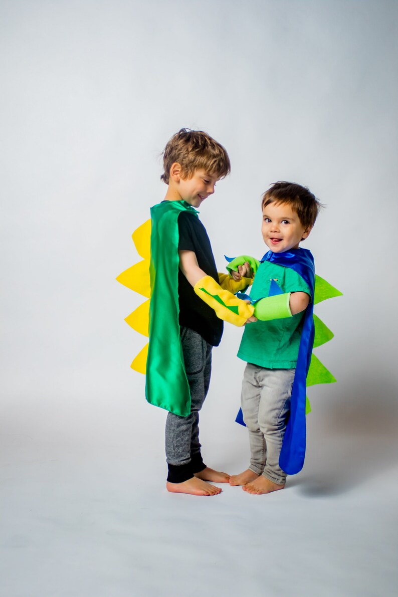 Child DINOSAUR Costume Cape With Spikes Dino Spike Accessory - Etsy