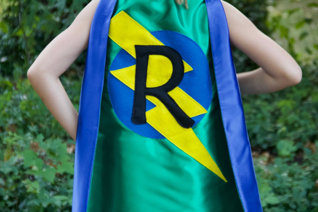 Custom Kids Cape - Fast Shipping - PERSONALIZED BOYS SUPERHERO Cape ...