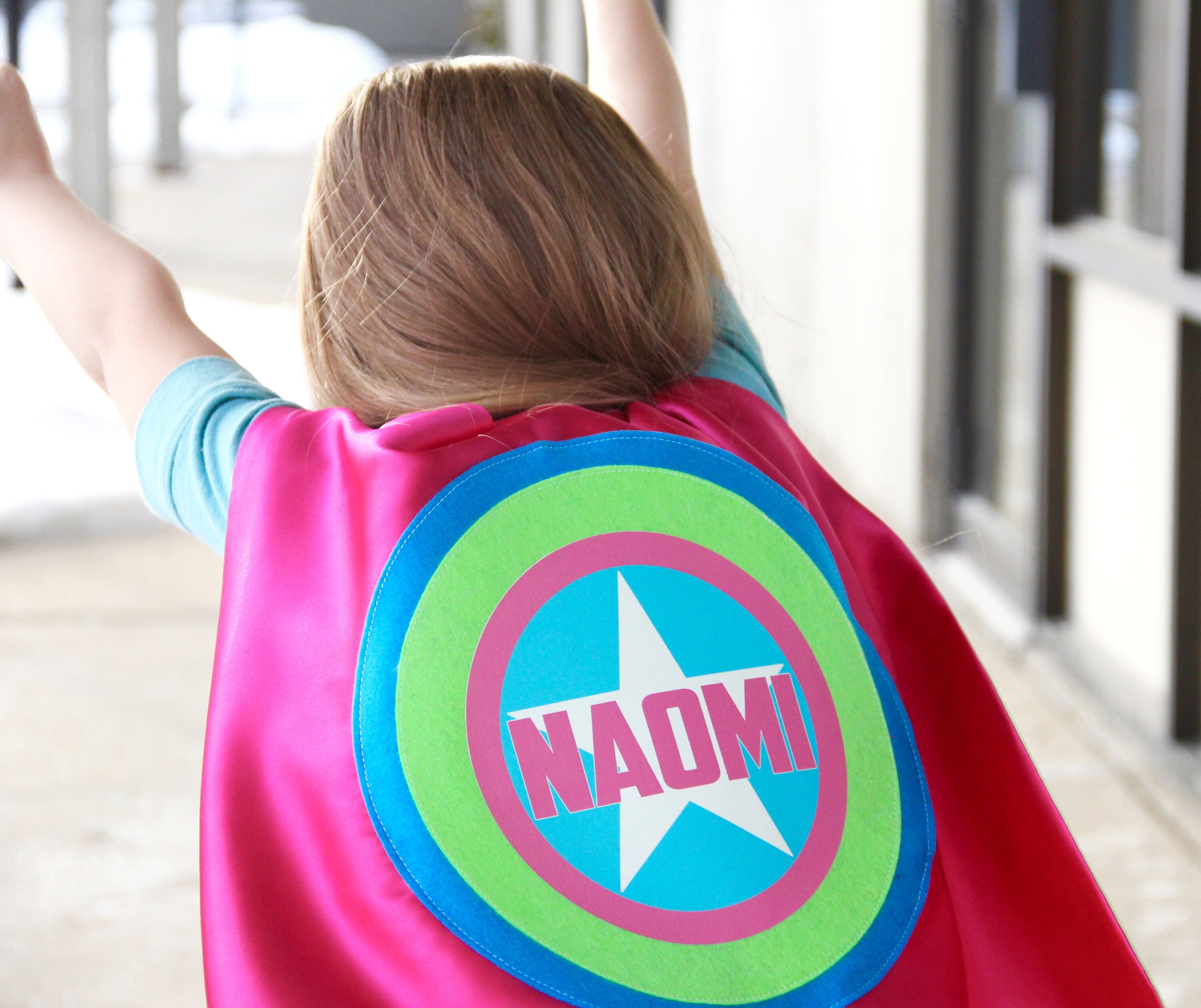 Girls FULL NAME Customized Cape Personalized Turquoise - Etsy