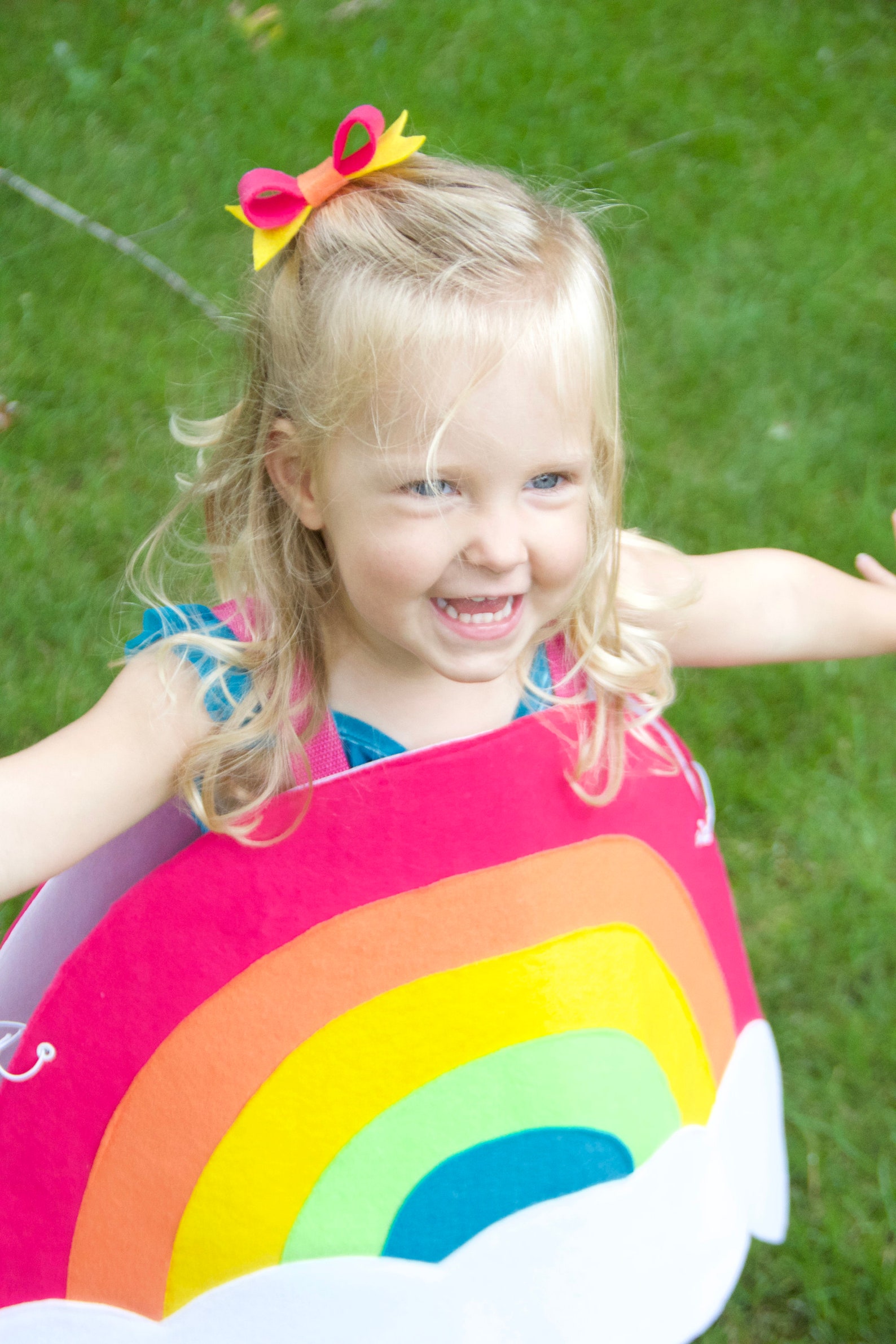 Childs RAINBOW COSTUME / Rainbow Party / Halloween Ready / - Etsy