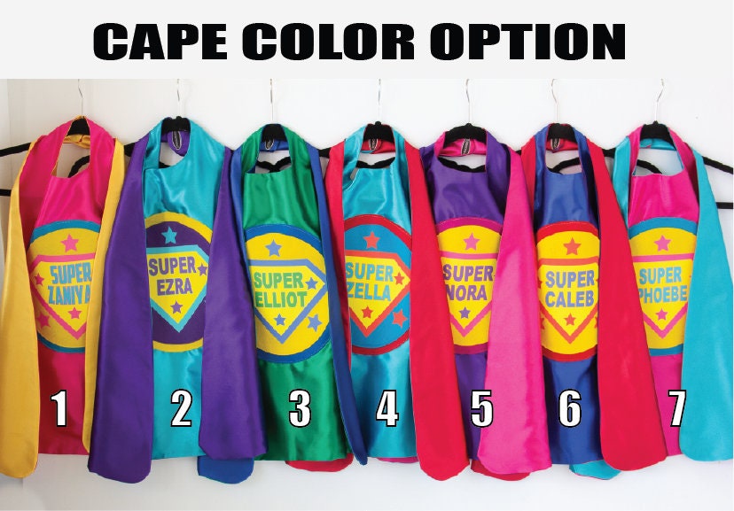 Kids FULL NAME Custom Shield Cape / Personalized Superhero Cape / Add ...