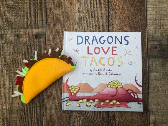 FELT TACO - Dragons loves tacos - Dragons love tacos party - Dragon ...