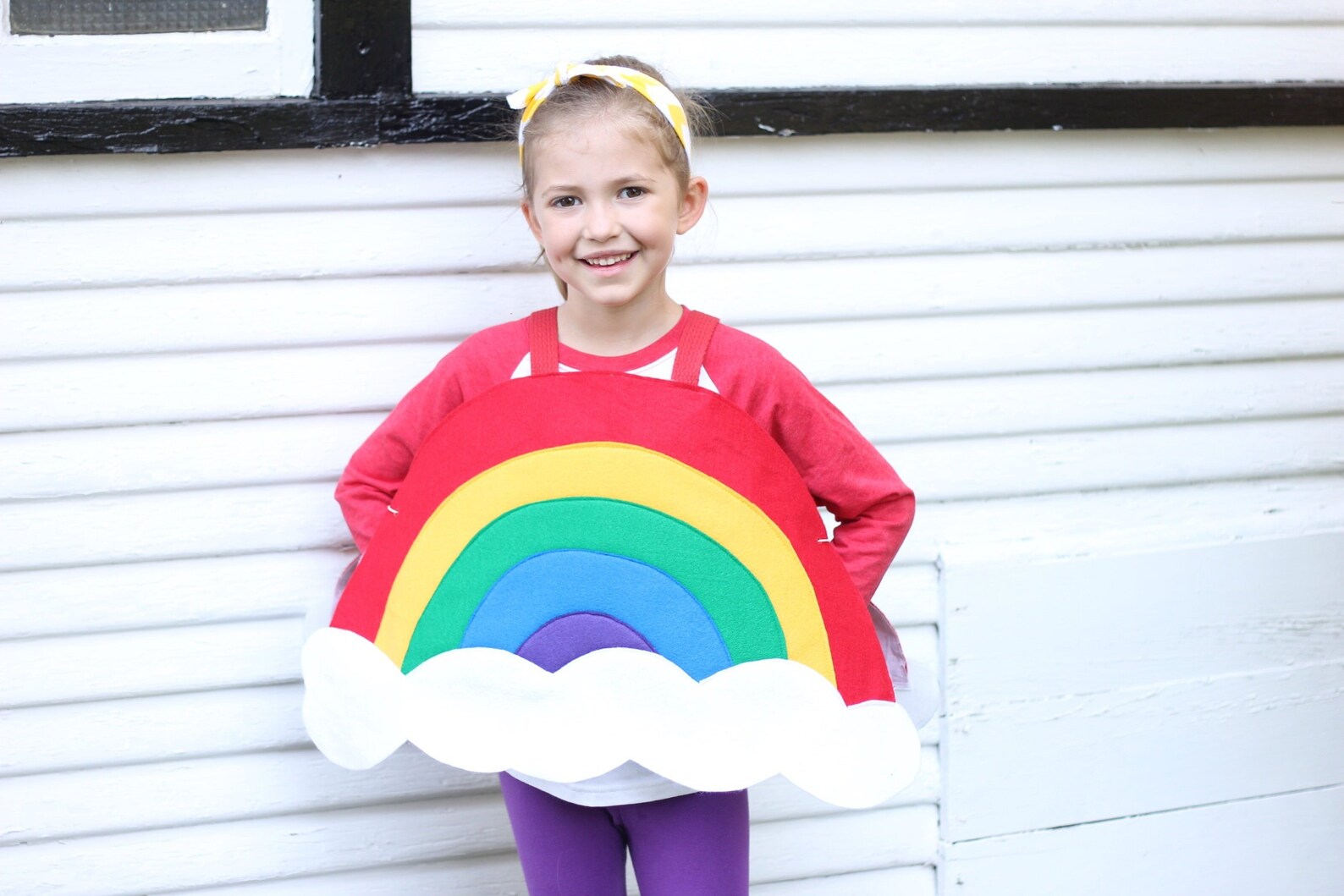 Childs RAINBOW COSTUME / Rainbow Party / Halloween Ready / - Etsy