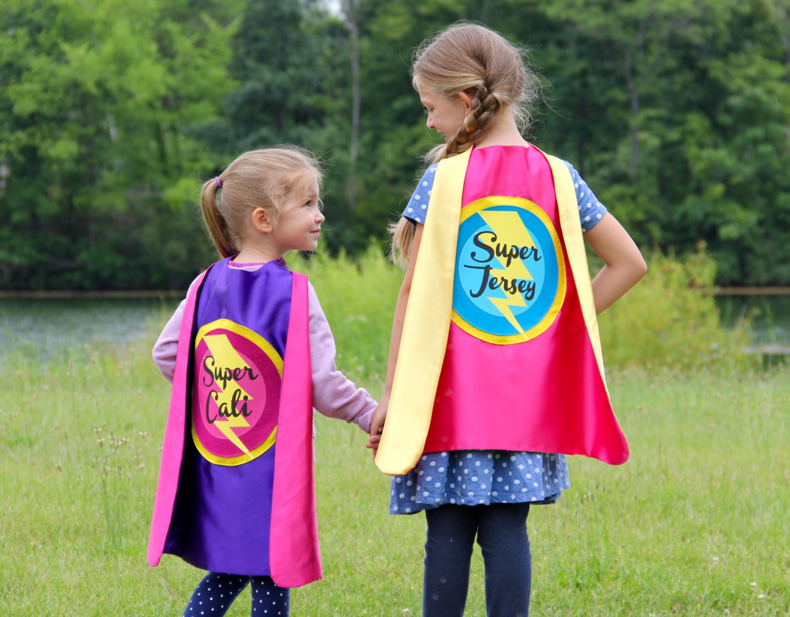 GIRLS PERSONALIZED SUPERHERO Cape Ships Fast Choose Your - Etsy