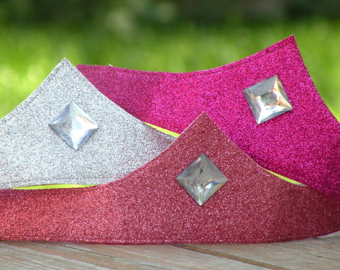 Girls Sparkle Crown Choose From 8 Color and Design Options - Etsy