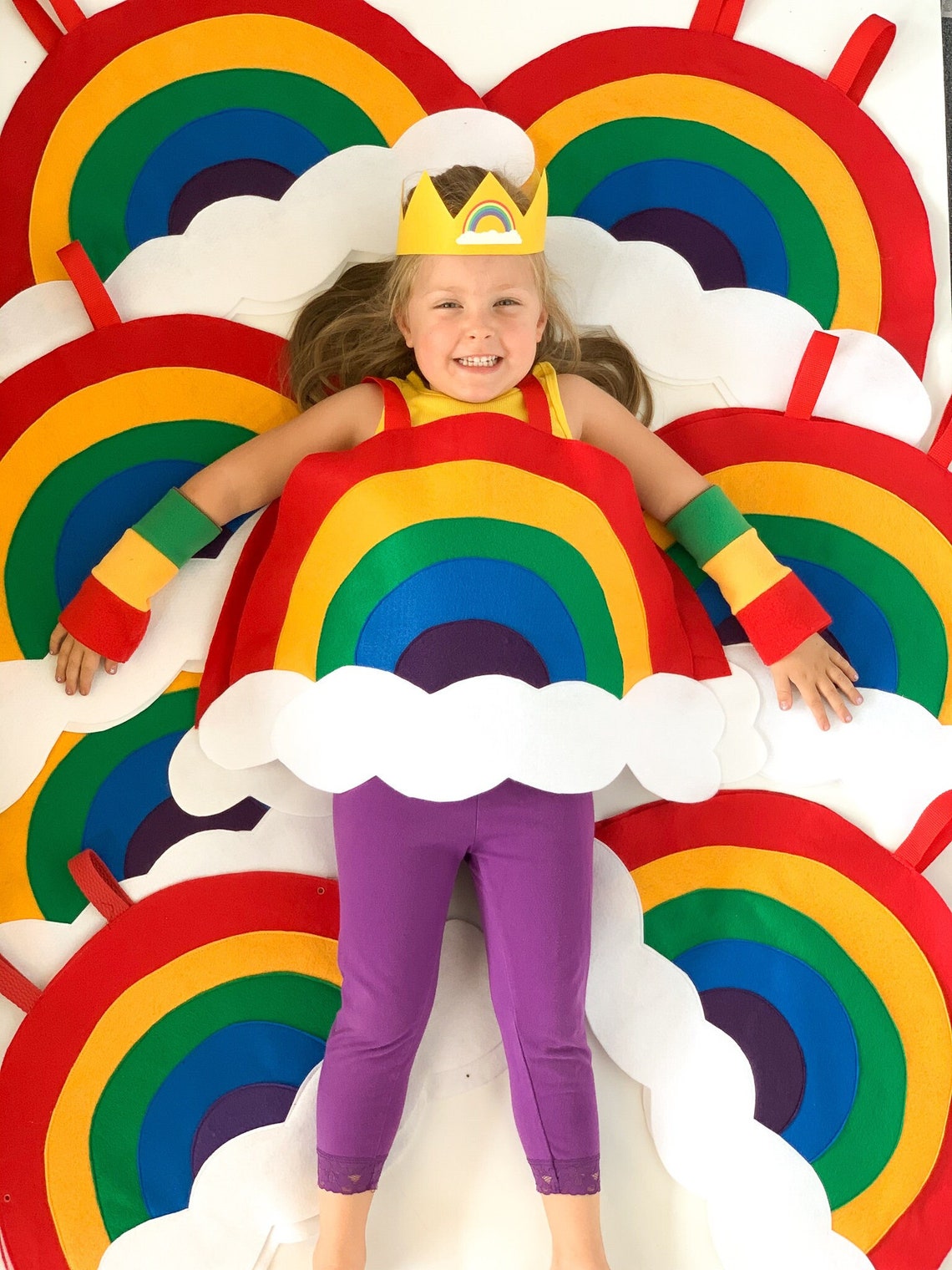 Kids RAINBOW COSTUME, Toddle Rainbow Costume, Rainbow Party, Kids ...