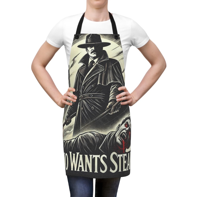 Who Wants Steak? Gothic Vampire Hunter Apron Noir-style Kitchen Gear ...