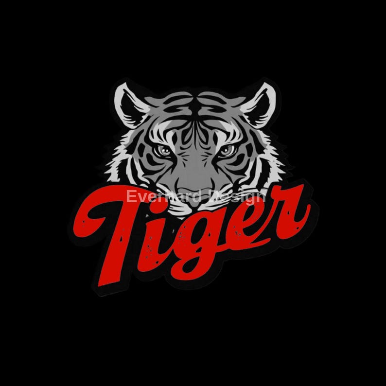 Tiger Shirt, Red Tiger Shirt, School Pride Shirt, School Spirit Shirt ...