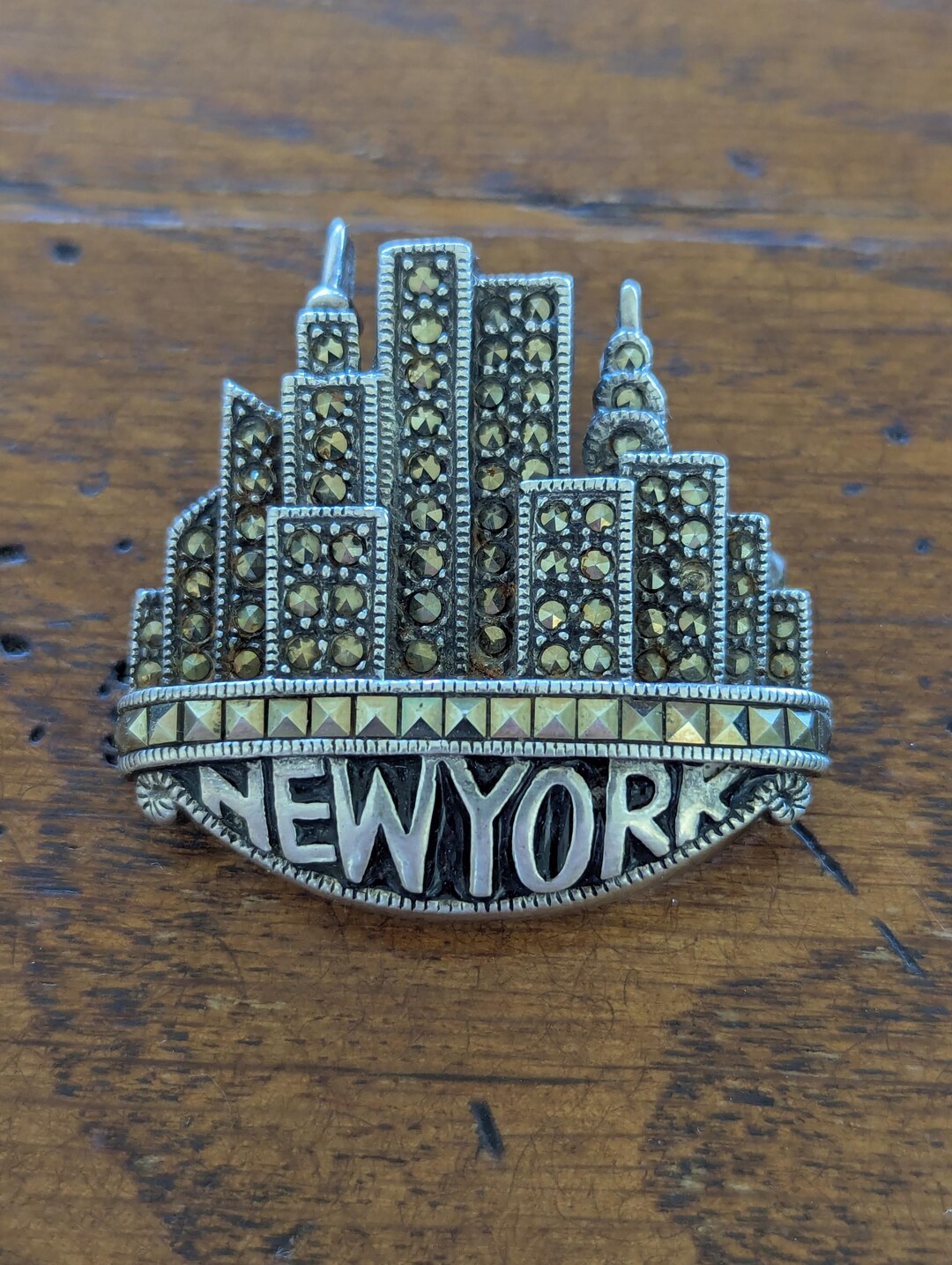 Vintage Judith Jack New York City Skyline Brooch. - Etsy