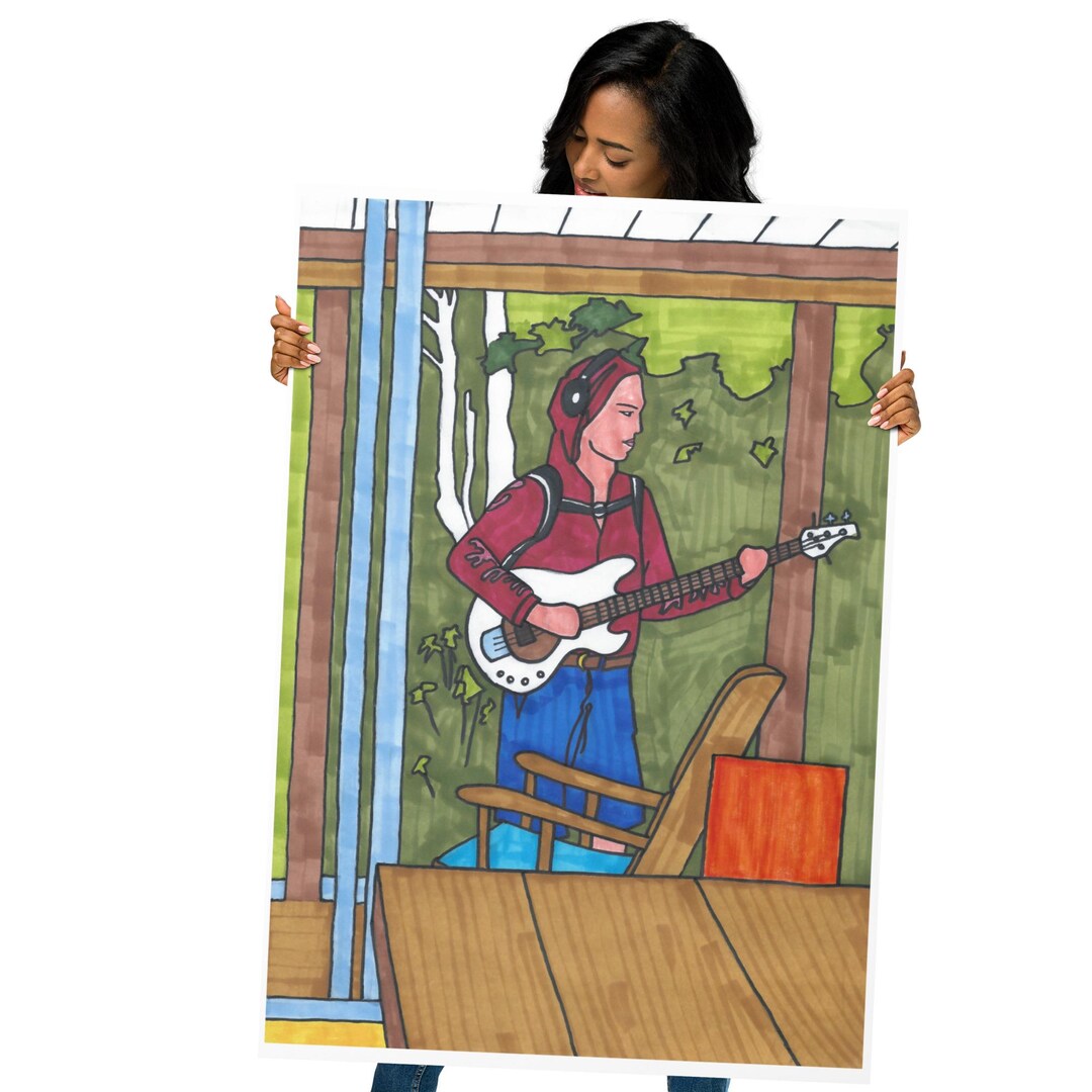 Jim Brebner Poster: Musician Illustration Art Print - Etsy