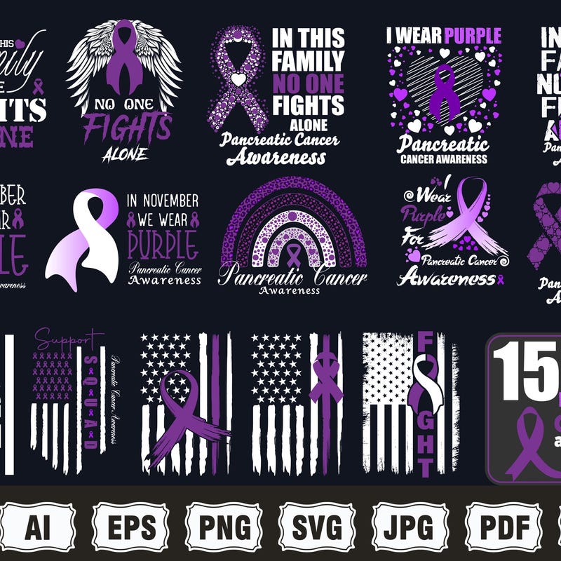 Cancer Ribbon Logos for Tshirts - Etsy