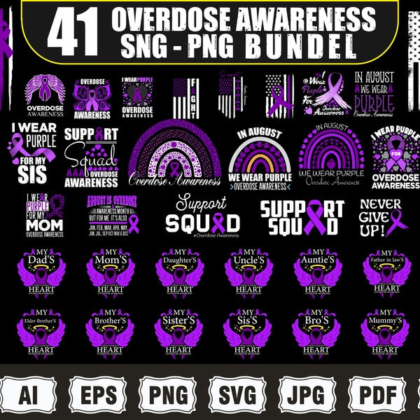Overdose Awareness Svg - Etsy