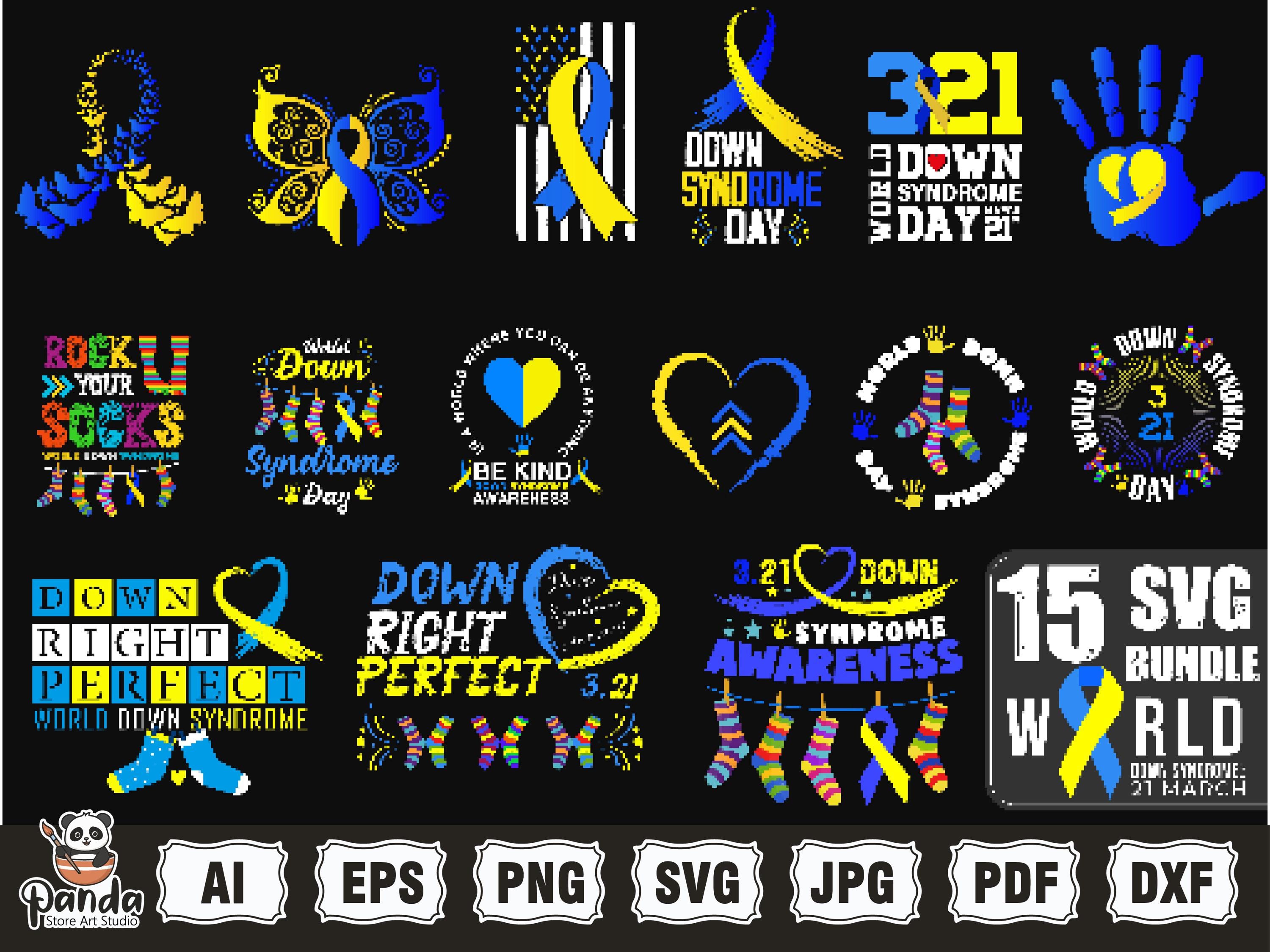 Down Syndrome SVG PNG Huge Bundle, Awareness Socks 21 March Svg, Down ...