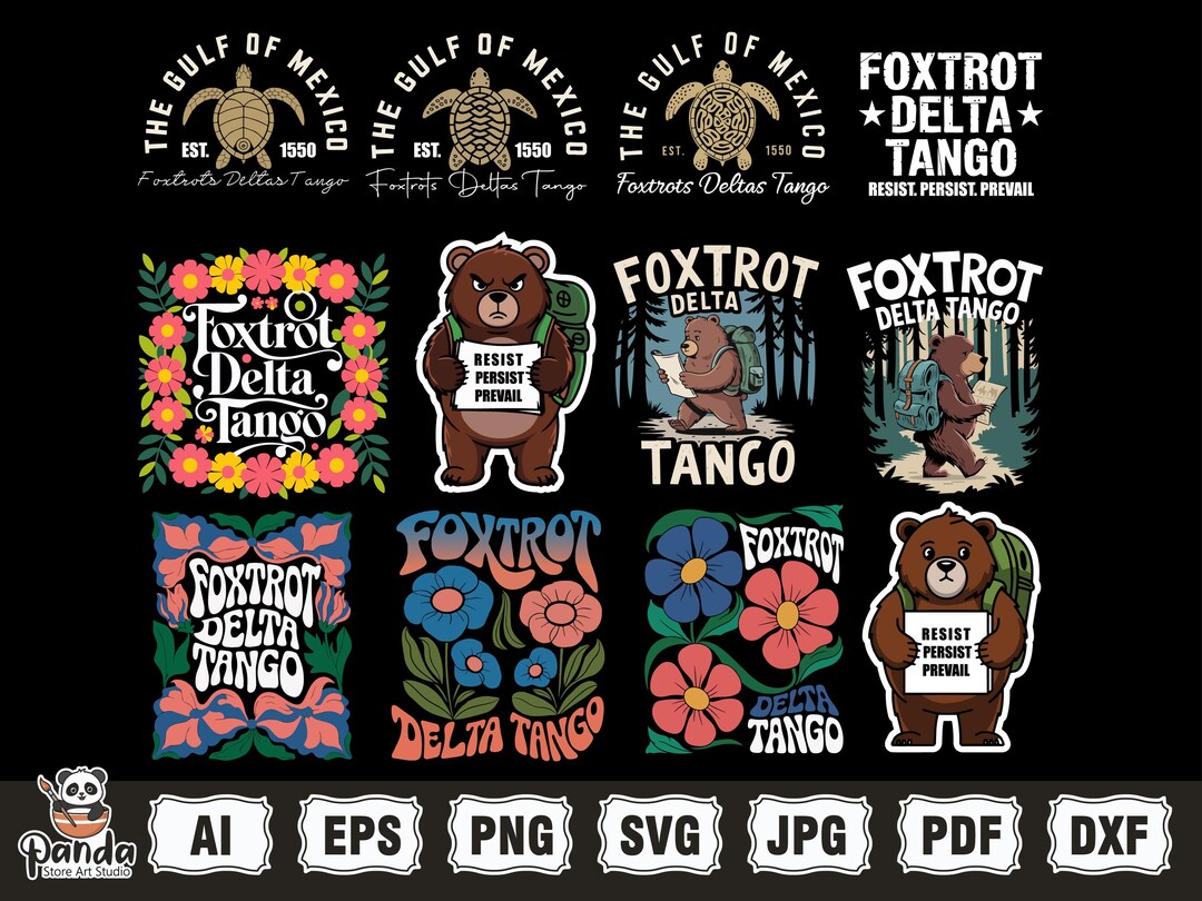 Foxtrot Delta Tango Svg Png Bundle, Anti-trump Svg, Democratic Gift ...