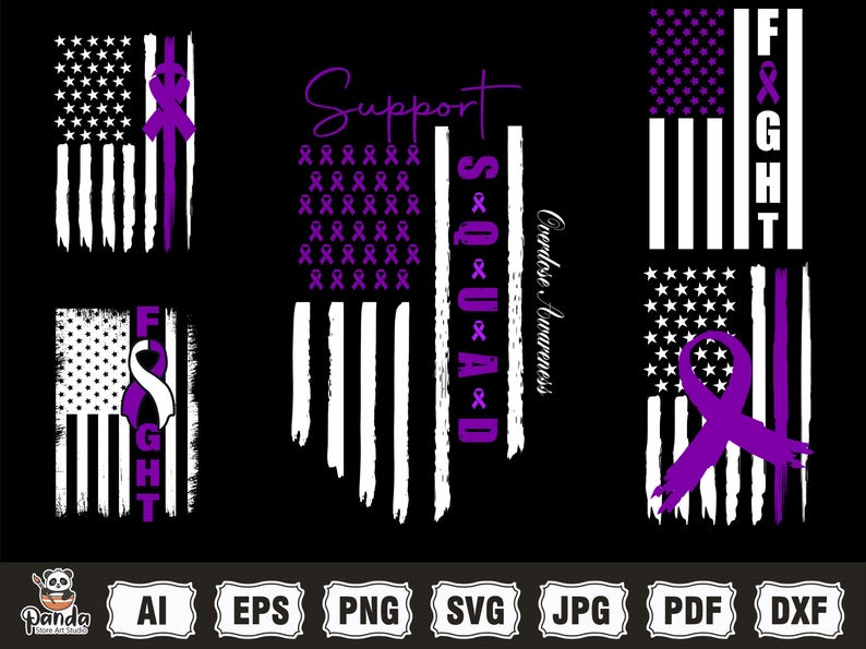 Overdose Awareness Svg Png Bundle, Overdose Purple Ribbon, Drug ...