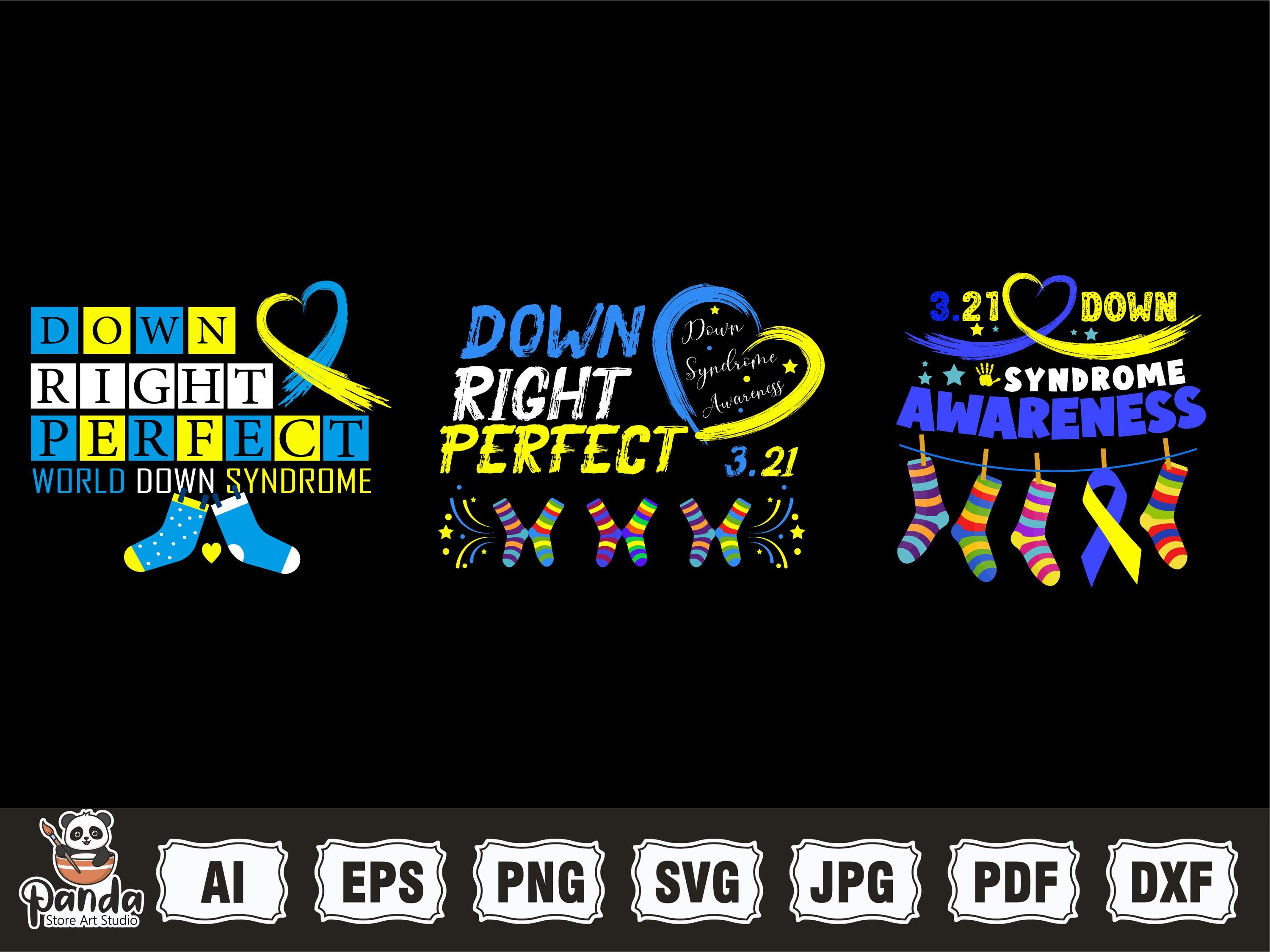 Down Syndrome SVG PNG Bundle, T21 Yellow Blue Ribbon Svg, Awareness ...