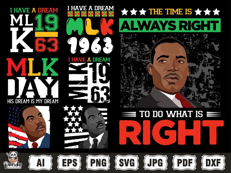 MLK Day SVG Huge Bundle, Black History Month Designs, Martin Luther ...