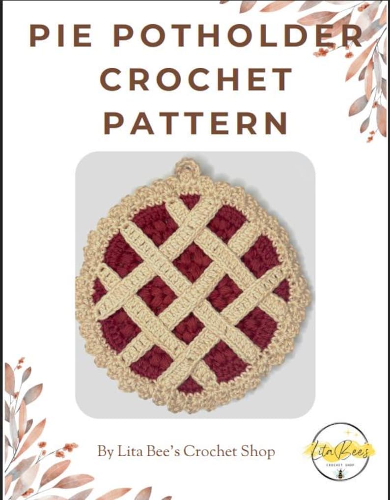 Digital Pie Potholder Crochet Pattern - Etsy