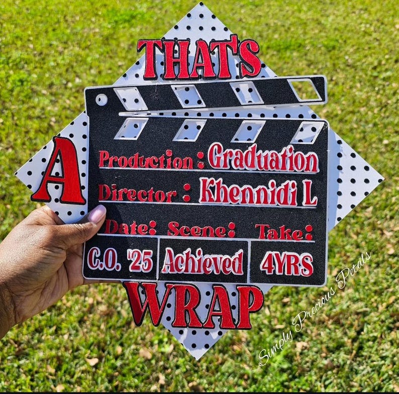 Custom Grad Cap Topper | Personalized Graduation Cap Decoration | Stand ...
