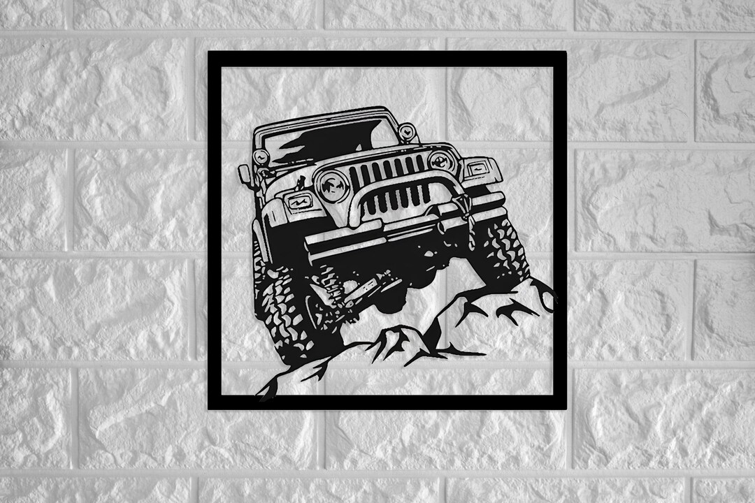 Off Road Metal Wall Art,4x4 Adventure Gift for Him,jeep Style Garage ...
