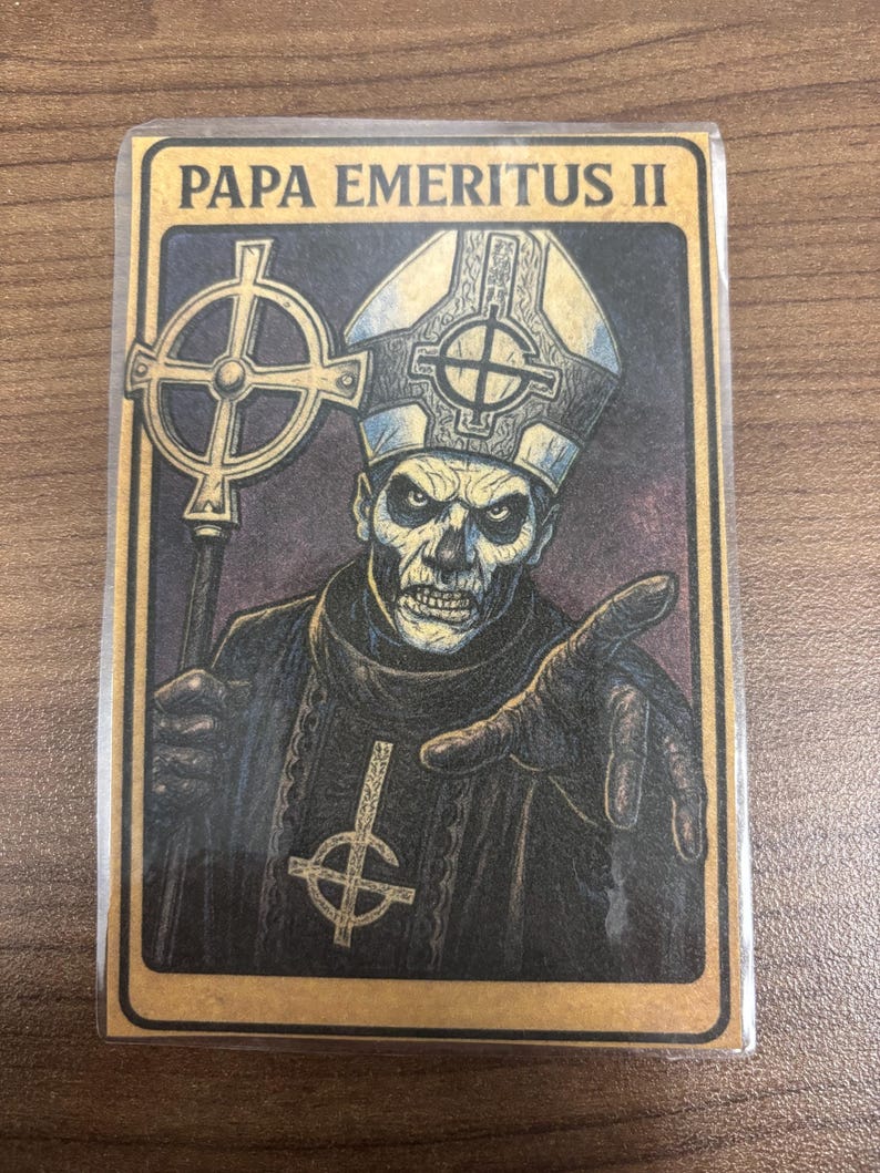 The Band Ghost Inspired Trading Cards - Etsy