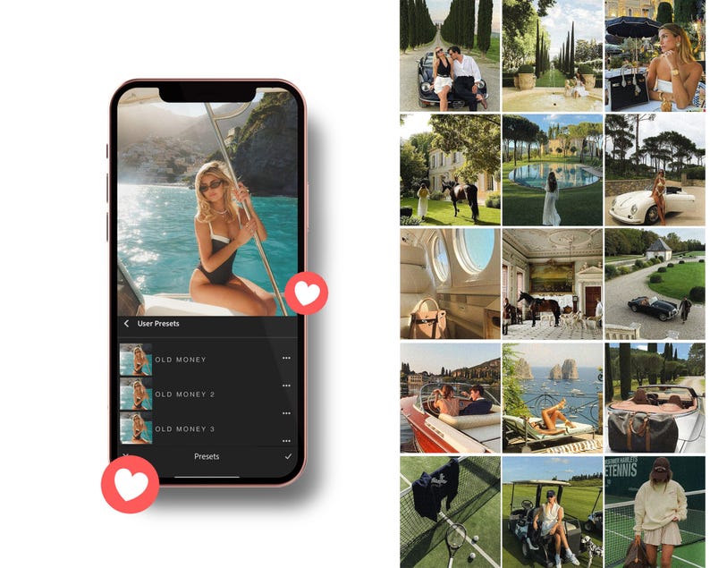 OLD MONEY 10 Lightroom Presets | Luxury Aesthetic Presets for Influencer Blogger | Instagram ...