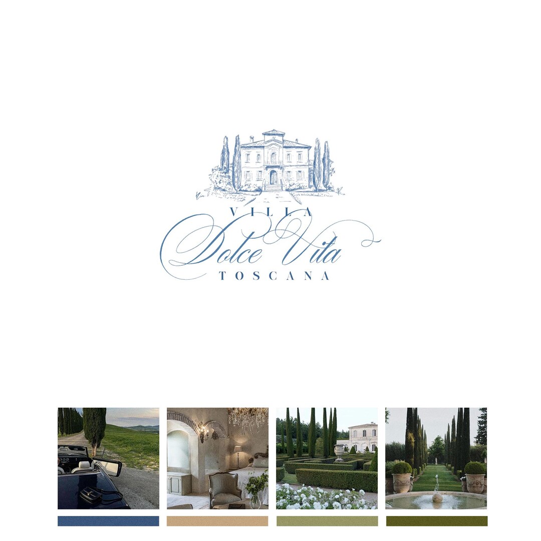 Elegant Villa Logo Design: Old Money Style - Etsy