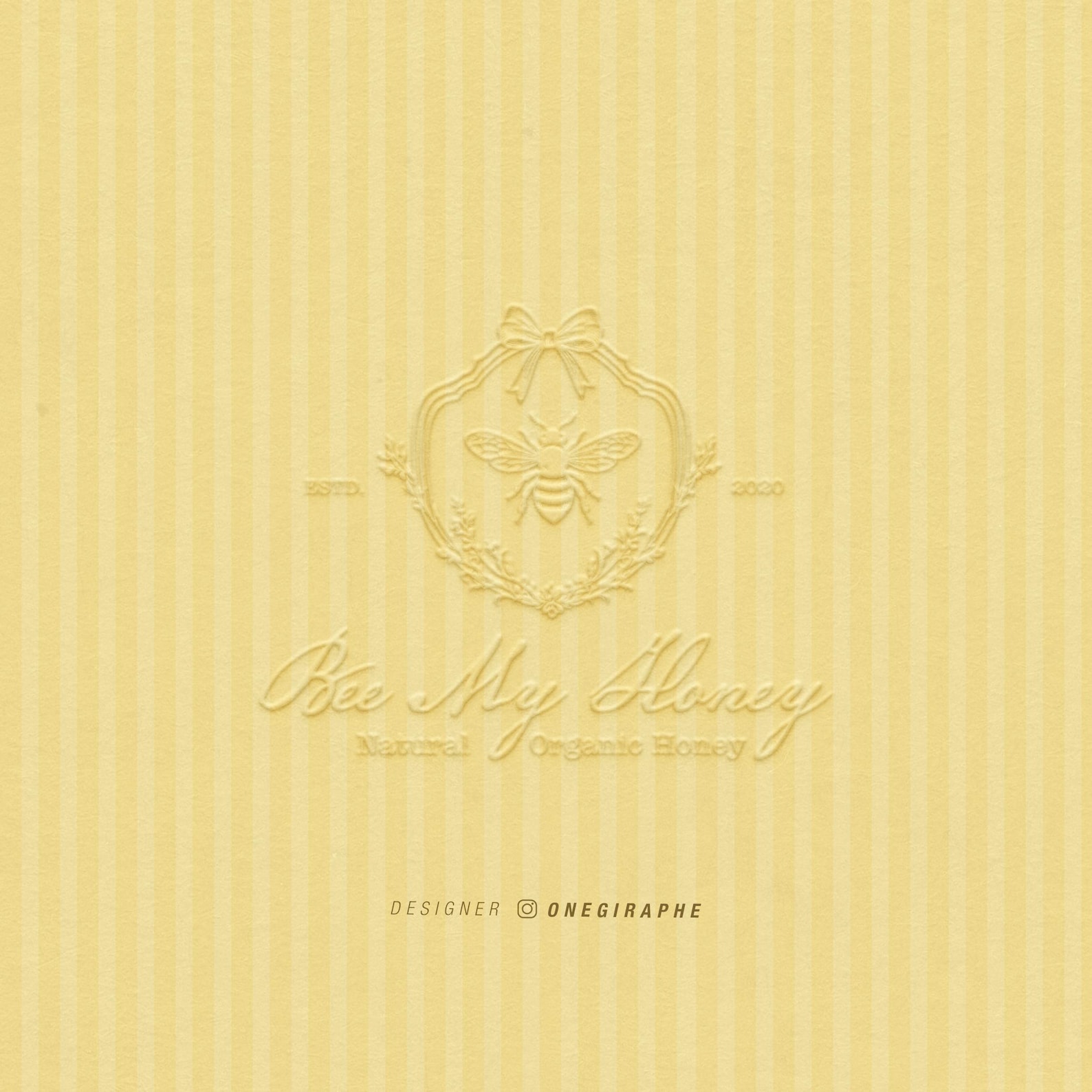Honey Bee Crest Logo | Romantic Logo | Flower Logo Crest | Bee Logo ...