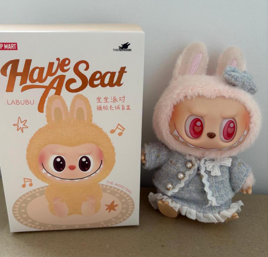 Labubu Clothes Set V2 Have A Seat Labubu Toy and Dress Sets/labubu Gift ...
