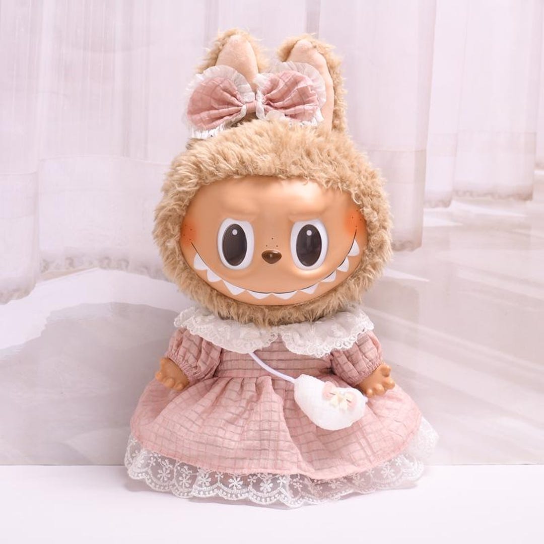 38CM Labubu Clothing With Bag Dress Set Fits Both Have A Seat and ...