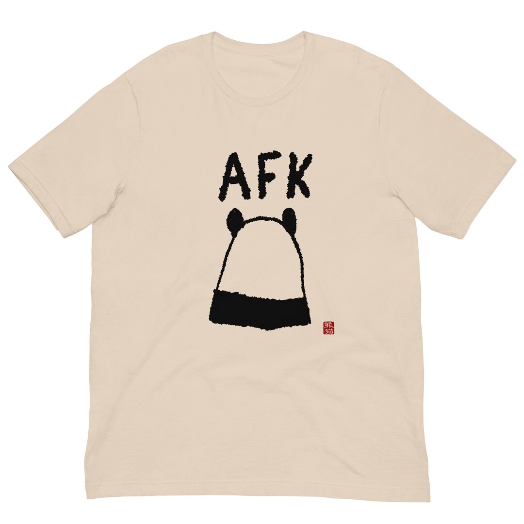 Panda T Shirt AFK Panda Tee Gen Z Tween Gamer Gift - Etsy