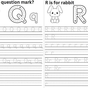 26 Printable Alphabet Tracing Worksheets. Handwriting Practice. Letter ...