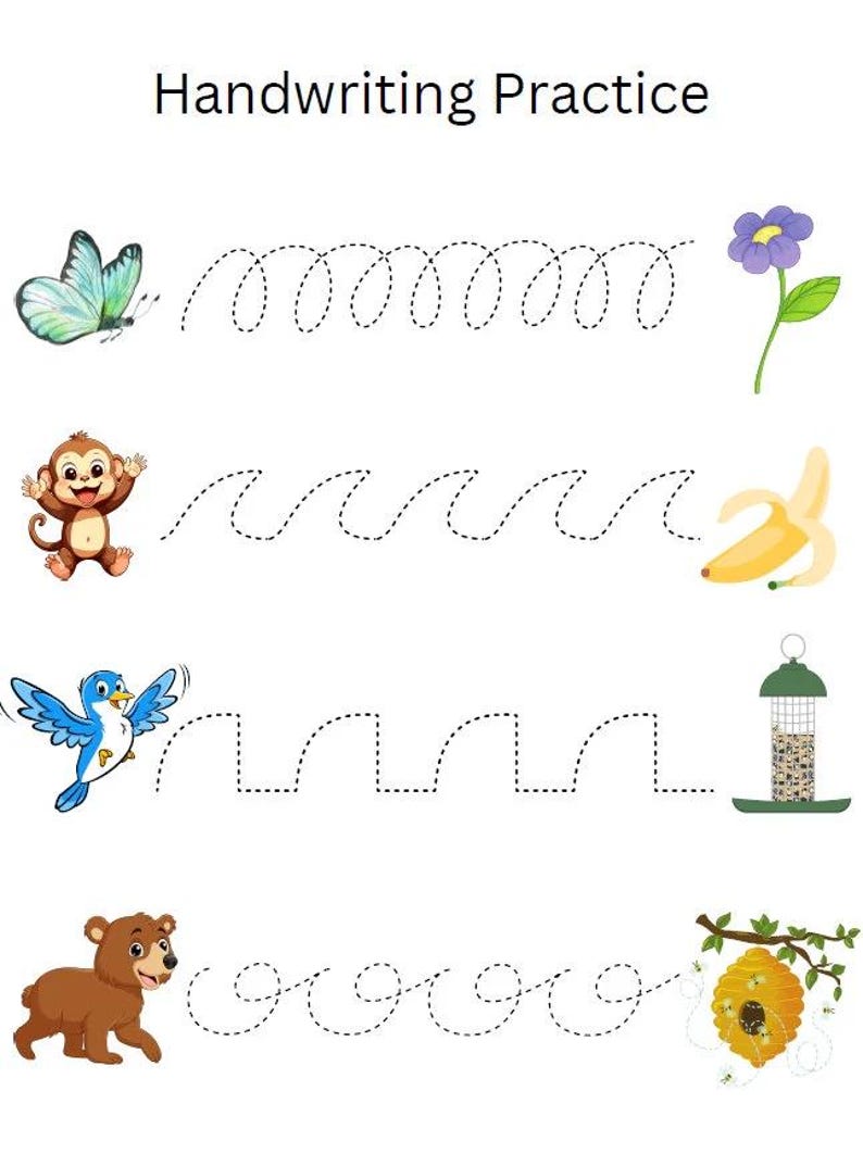 26 Printable Alphabet Tracing Worksheets. Handwriting Practice. Letter ...