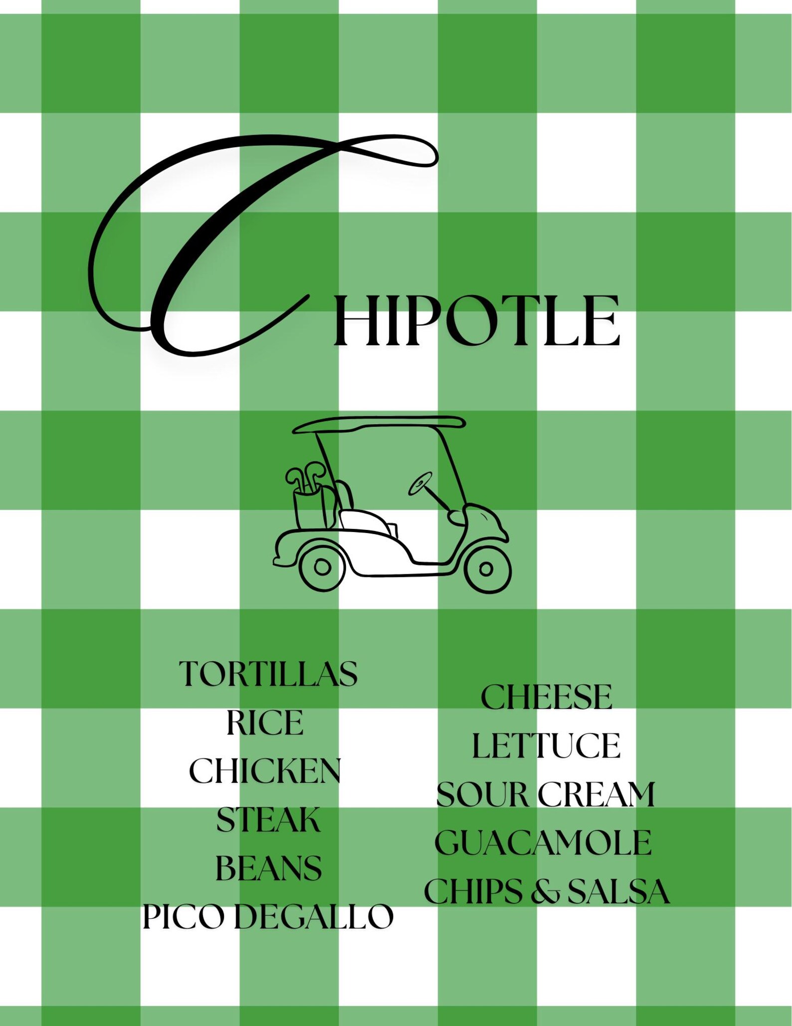 Editable Golf Themed Display Menus - Etsy