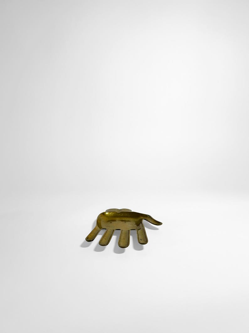 Vintage Brass Hand Ashtray | Decorative Moroccan Tray - Etsy
