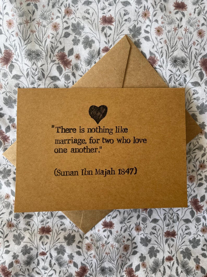 Islamic Wedding Card, Muslim Wedding Congratulations Card, Nikkah ...