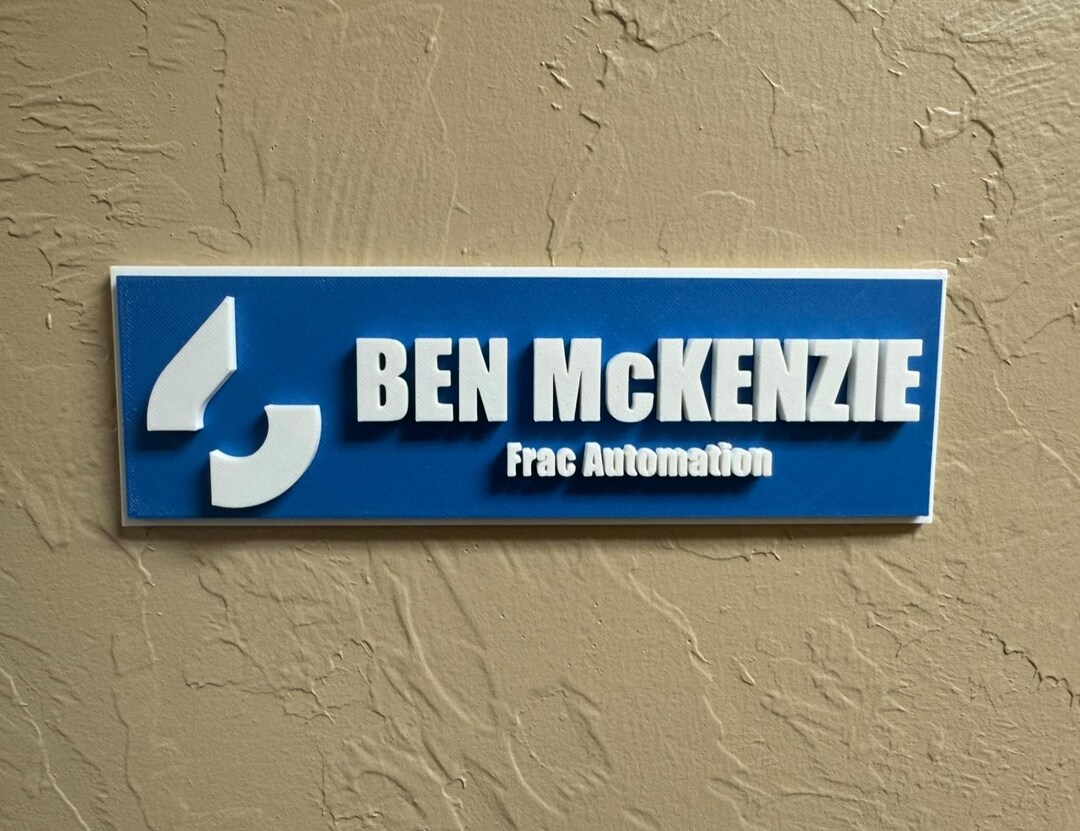 Custom Logo 3D Printed Name Plates for Office or Desk - Etsy