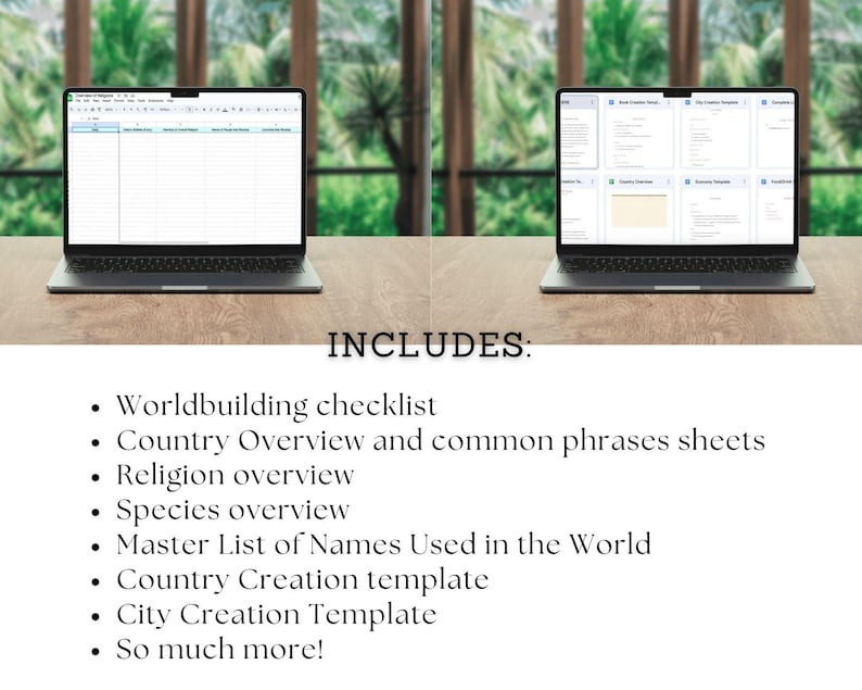 Worldbuilding Templates | 24 Google Drive Docs & Sheets | Digital ...