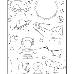 Cosmic Adventures A Fun Space Coloring Book, Cosmic Adventures Coloring ...