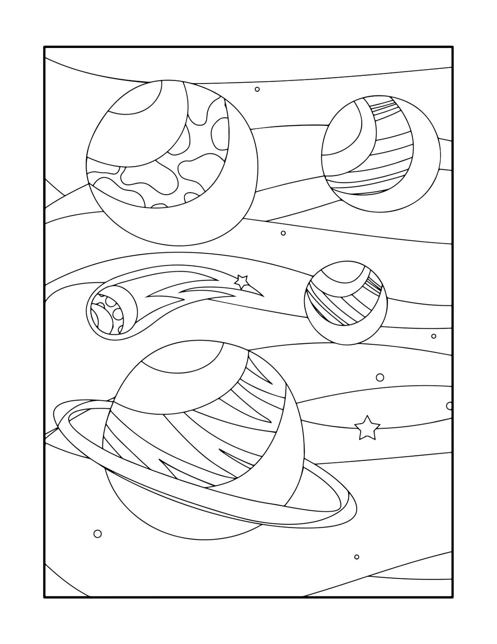 Cosmic Adventures A Fun Space Coloring Book, Cosmic Adventures Coloring ...