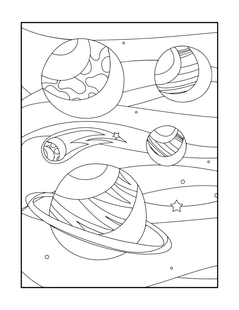 Cosmic Adventures A Fun Space Coloring Book, Cosmic Adventures Coloring ...